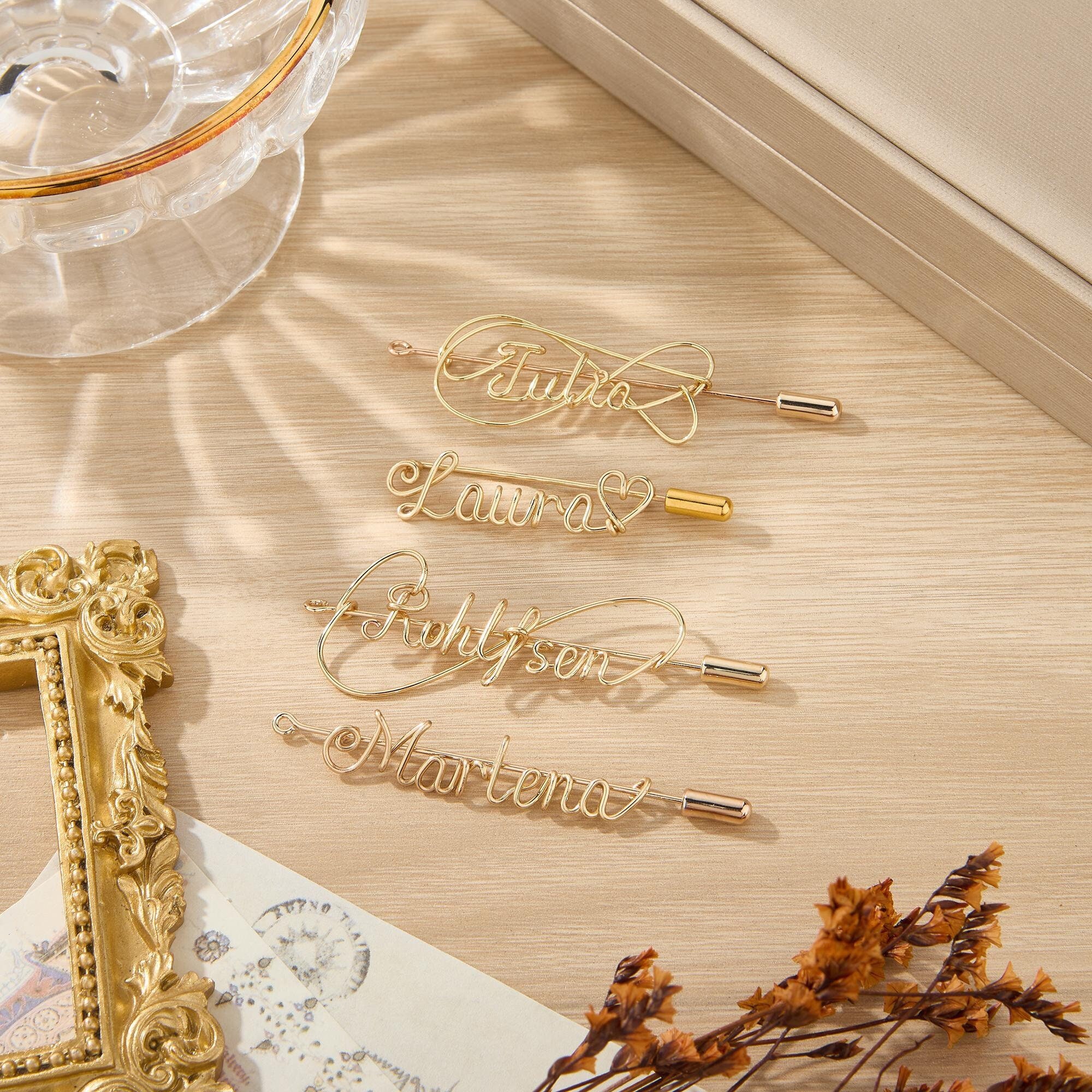 Custom Hat Pins, Personalized Brooches for Women - Etsy