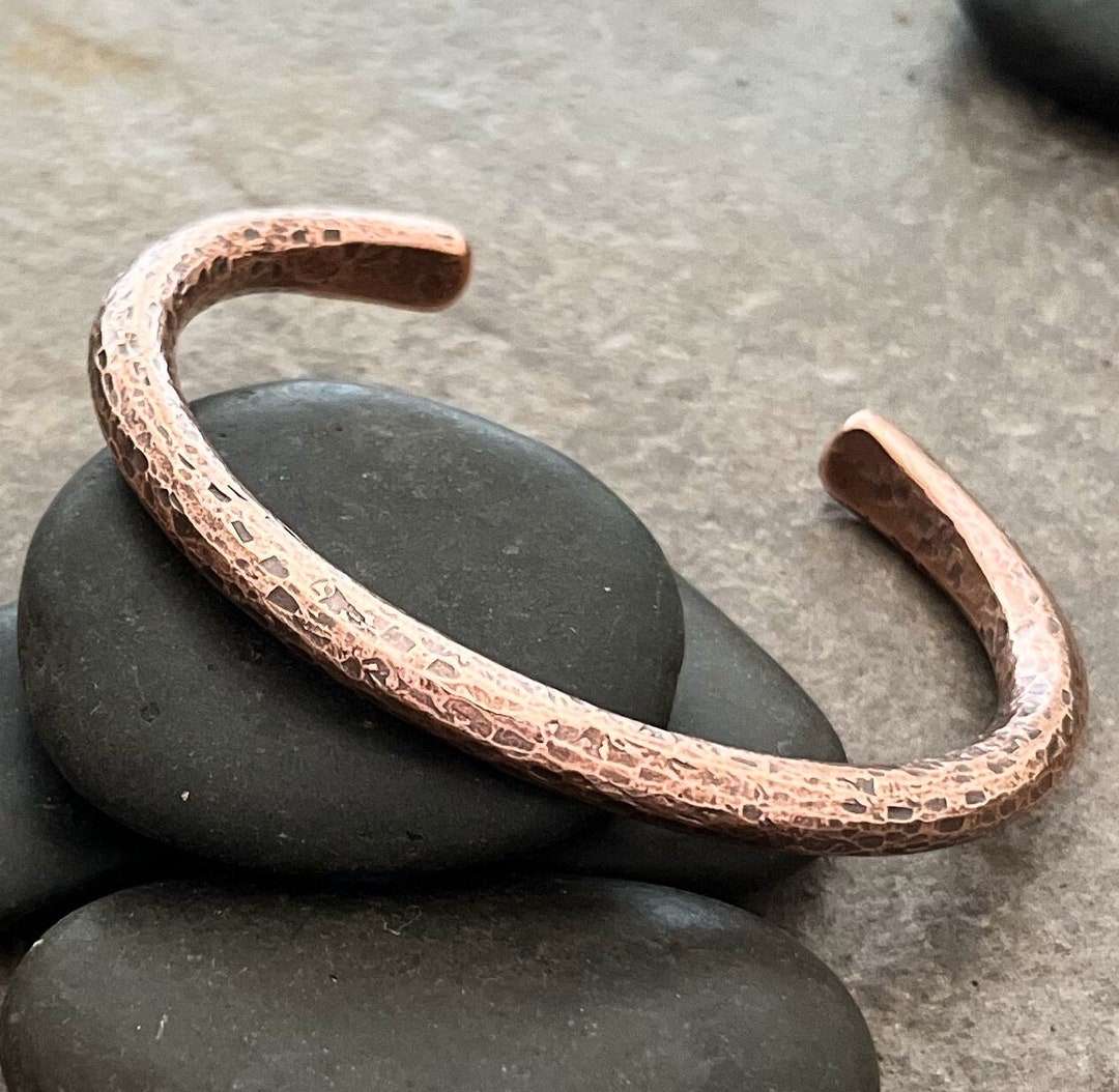 Men's Super Thick Solid Copper Cuff Bracelet - Etsy