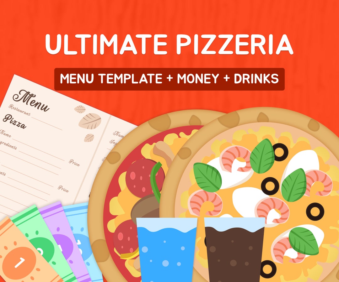 Ultimate Pizzeria Playing Set Birthday Party. Your Own Pizza Restaurant ...