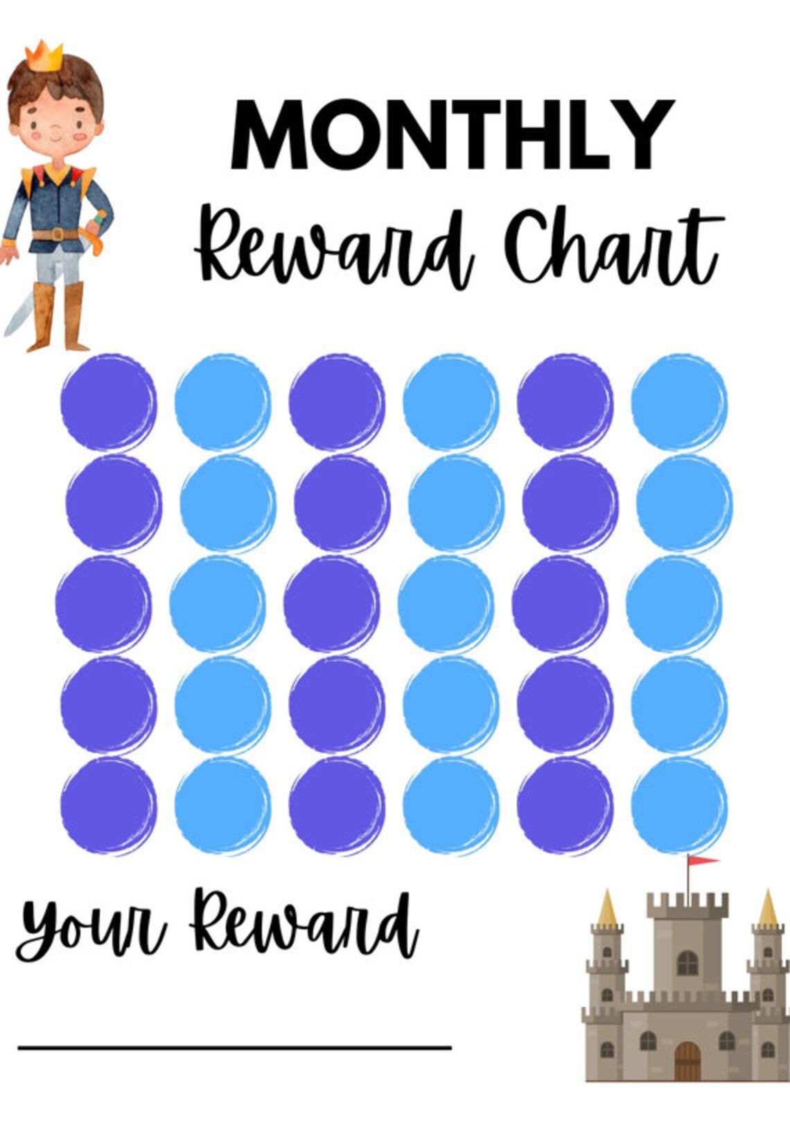 Instant Download Reward Chart Printable Fun & Motivating Kids Behavior ...