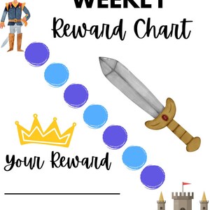 Instant Download Reward Chart Printable - Fun & Motivating Kids ...