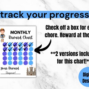 Instant Download Reward Chart Printable - Fun & Motivating Kids ...