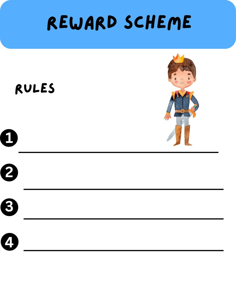 Instant Download Reward Chart Printable - Fun & Motivating Kids ...