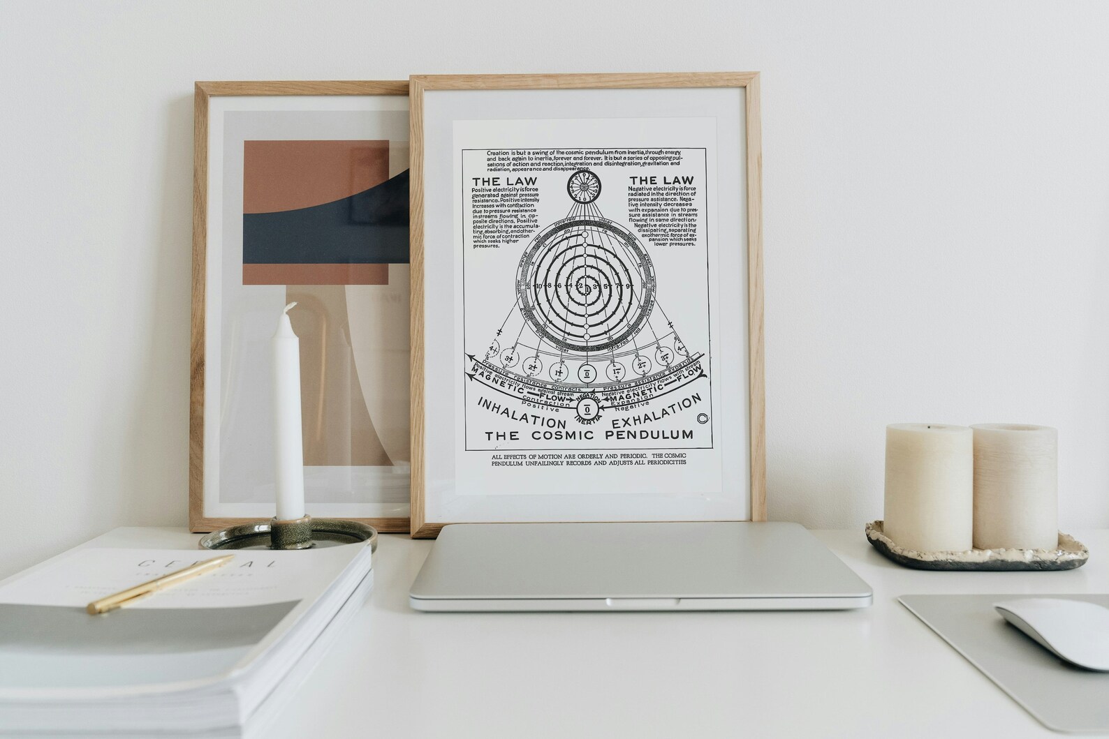 The Cosmic Pendulum Diagram by Walter Russell - Digital Download Print | Poster Nature ...