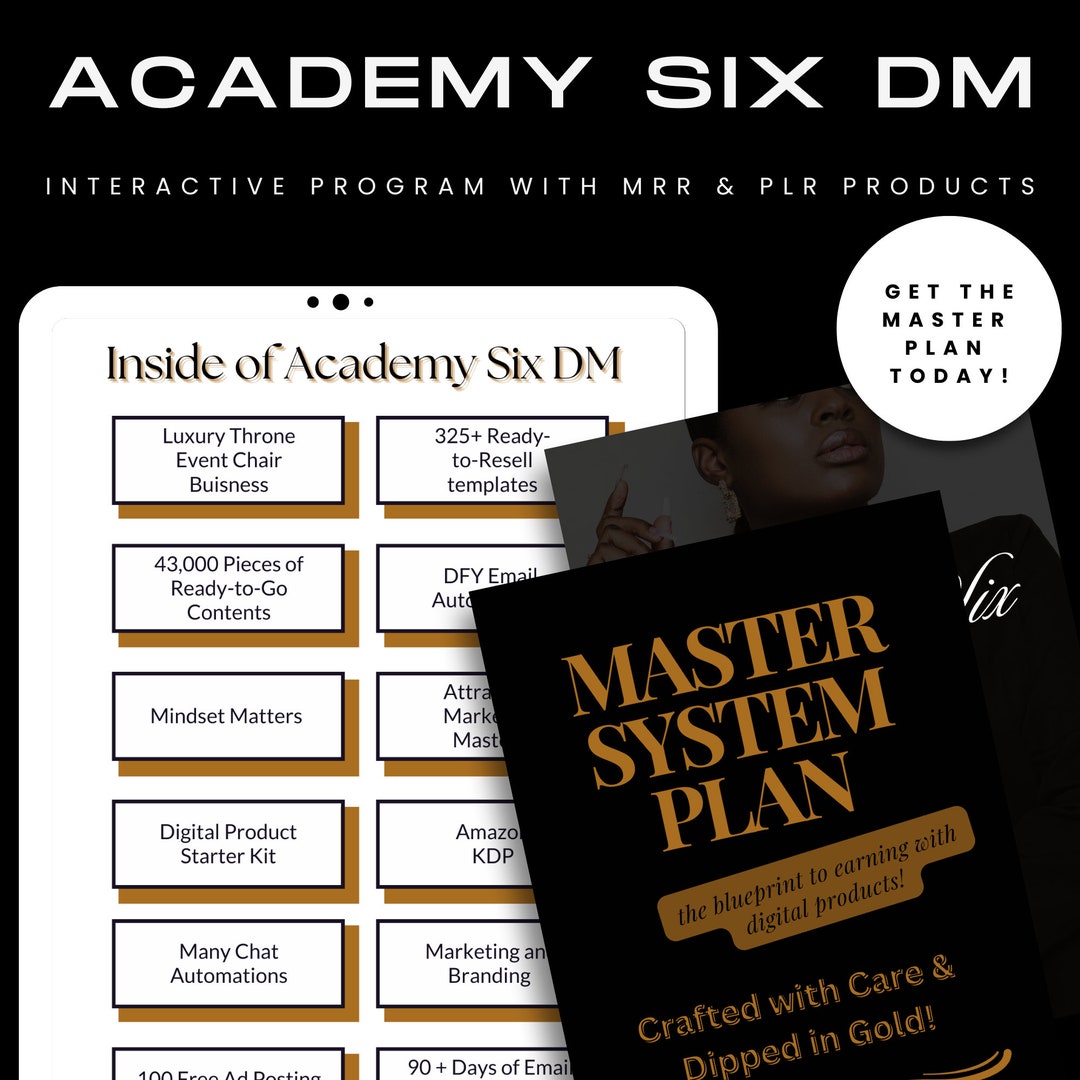Academy Six DM Digital Marketing Course With Master Resell Rights - Etsy