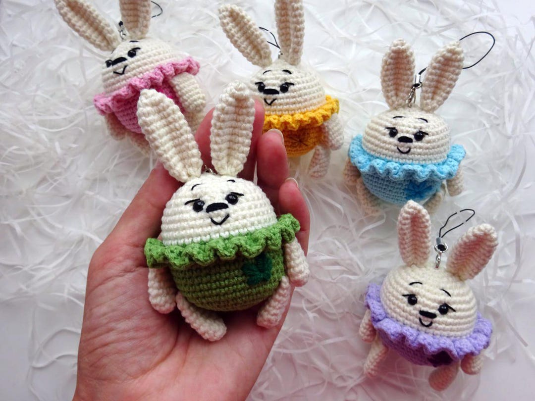 Little Bunny Keychain Crochet Pattern – Cute Amigurumi PDF Tutorial - Etsy