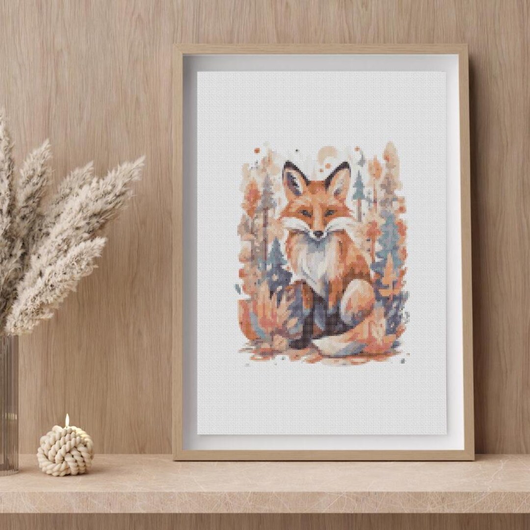 Fox - Cross Stitch Patterns - [15foxbr1] - Etsy