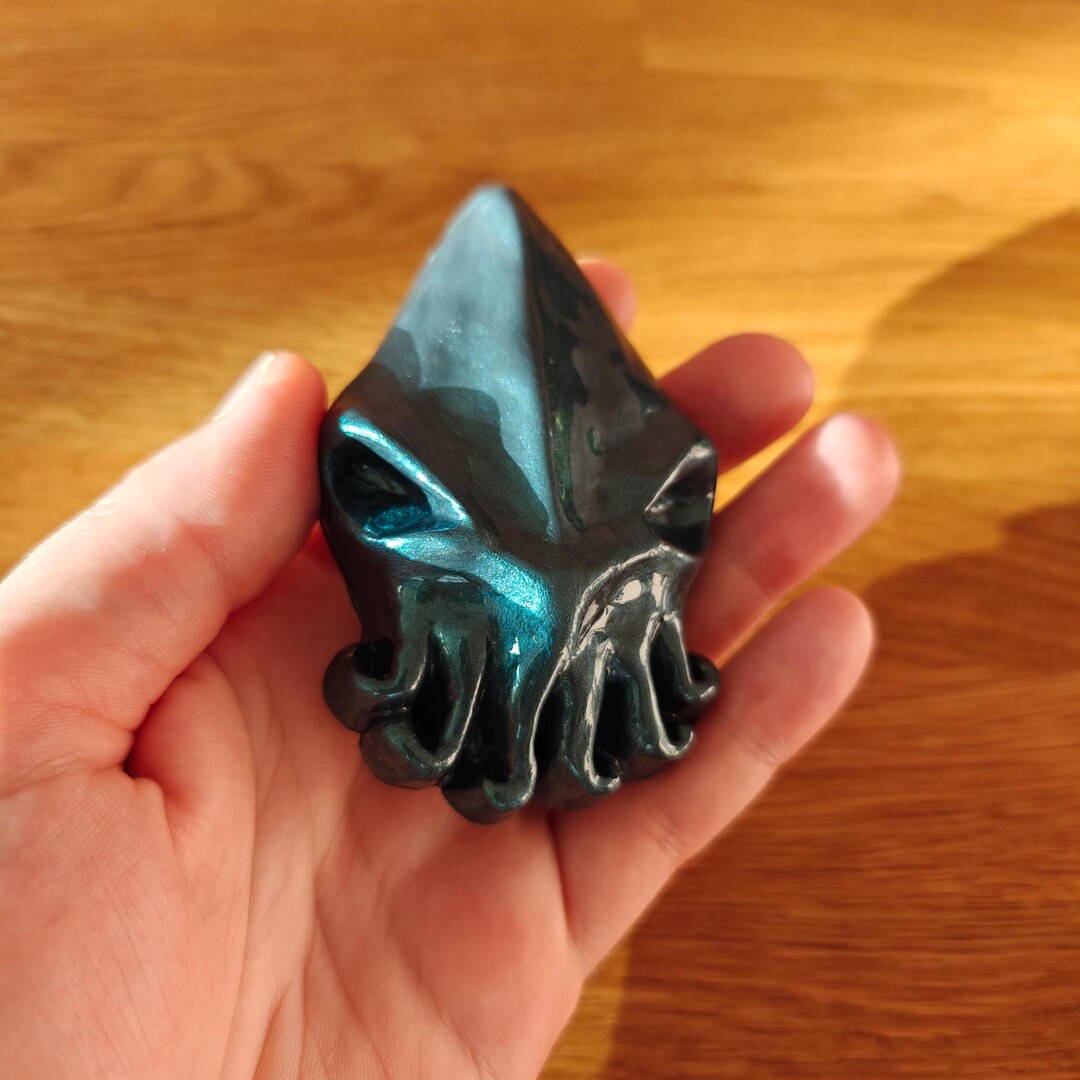 Cthulhu Magnet ANCIENT SKULL Handcarved - Etsy