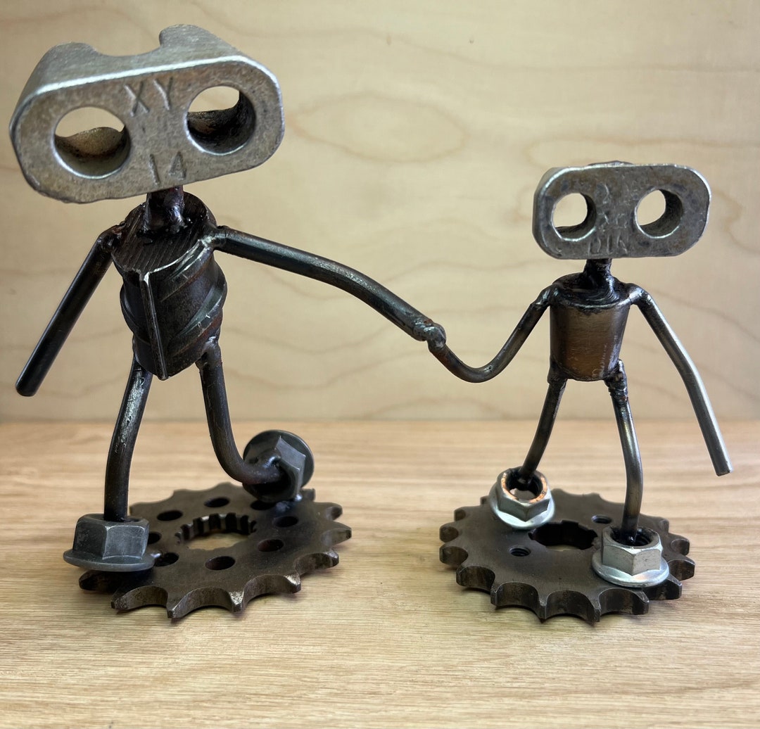 Scrap Metal Droids Big and Small - Etsy