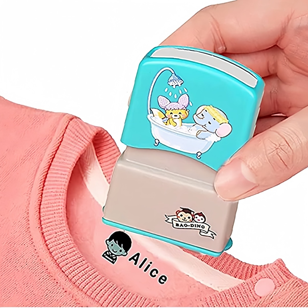 Clothing Label Stamp Customized Name Stamp Waterproof Cartoon Children ...