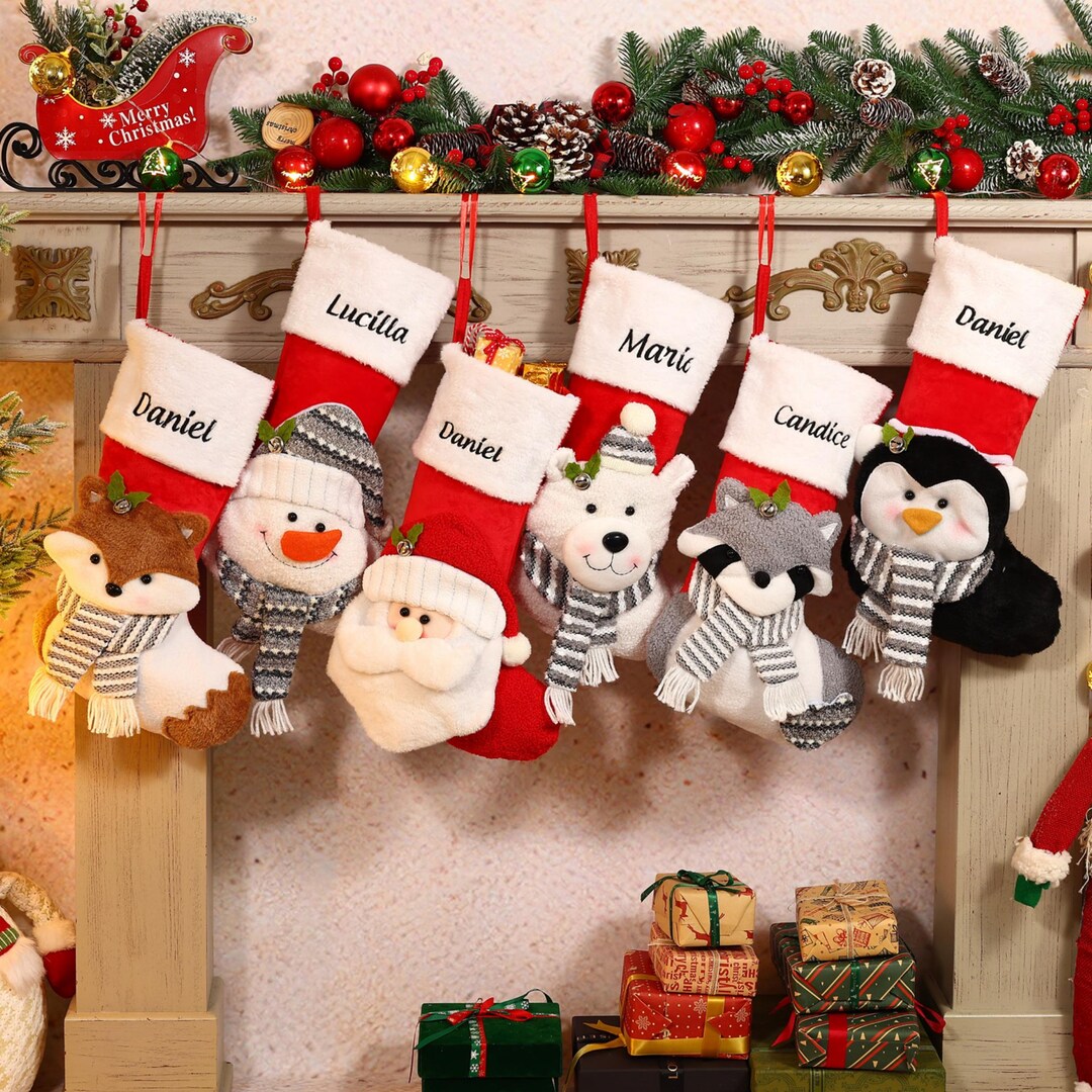 Personalized 3D Christmas Stocking,custom Family Holiday Stocking ...