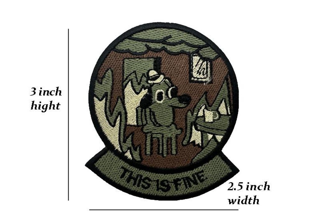 This is Fine Patch, Embroidered Iron-on, Velcro Badge Ship to USA. - Etsy