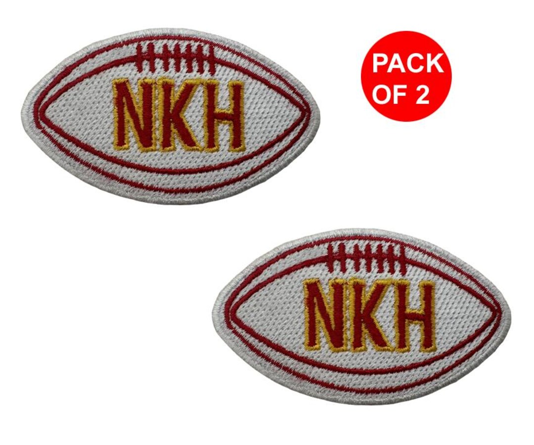 Pack of 2 Pieces NKH Kansas City Patch Embroidery American Football Fan ...