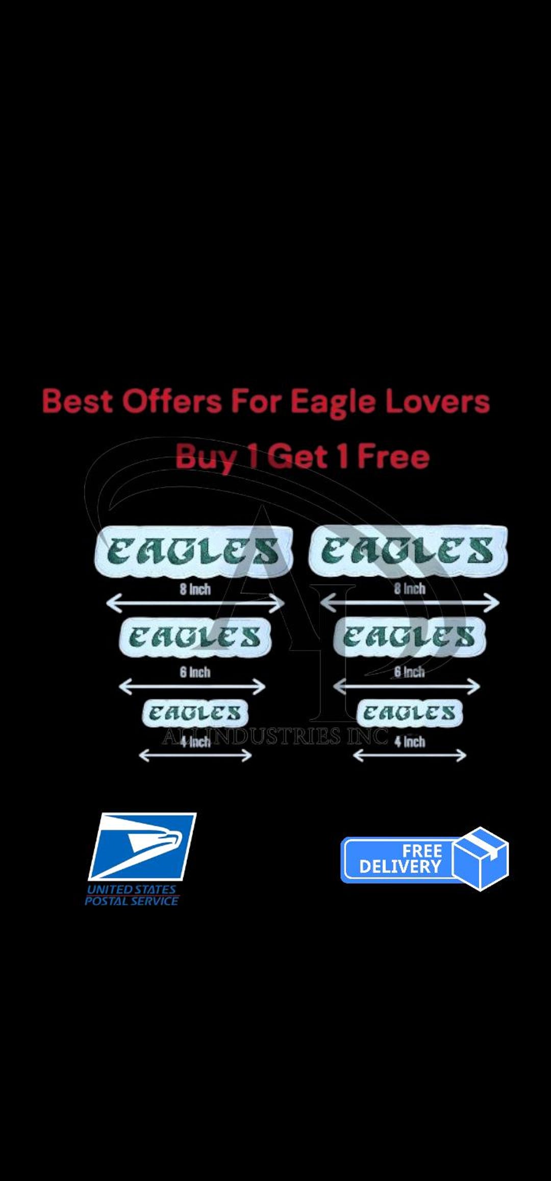 Eagles Embroidered Patch Set: Iron-on/sew-on Football Fan Gift - Etsy