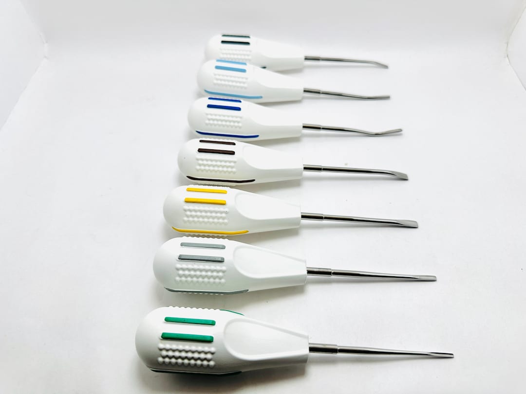 Dental Luxator Tooth Extraction Root Forceps Extracting Root Luxator 7 ...