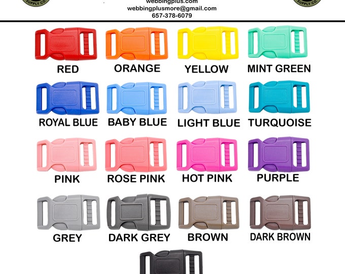 25 1" Contoured Plastic Buckles 1 Inch Adjustable Curved Buckles - Etsy