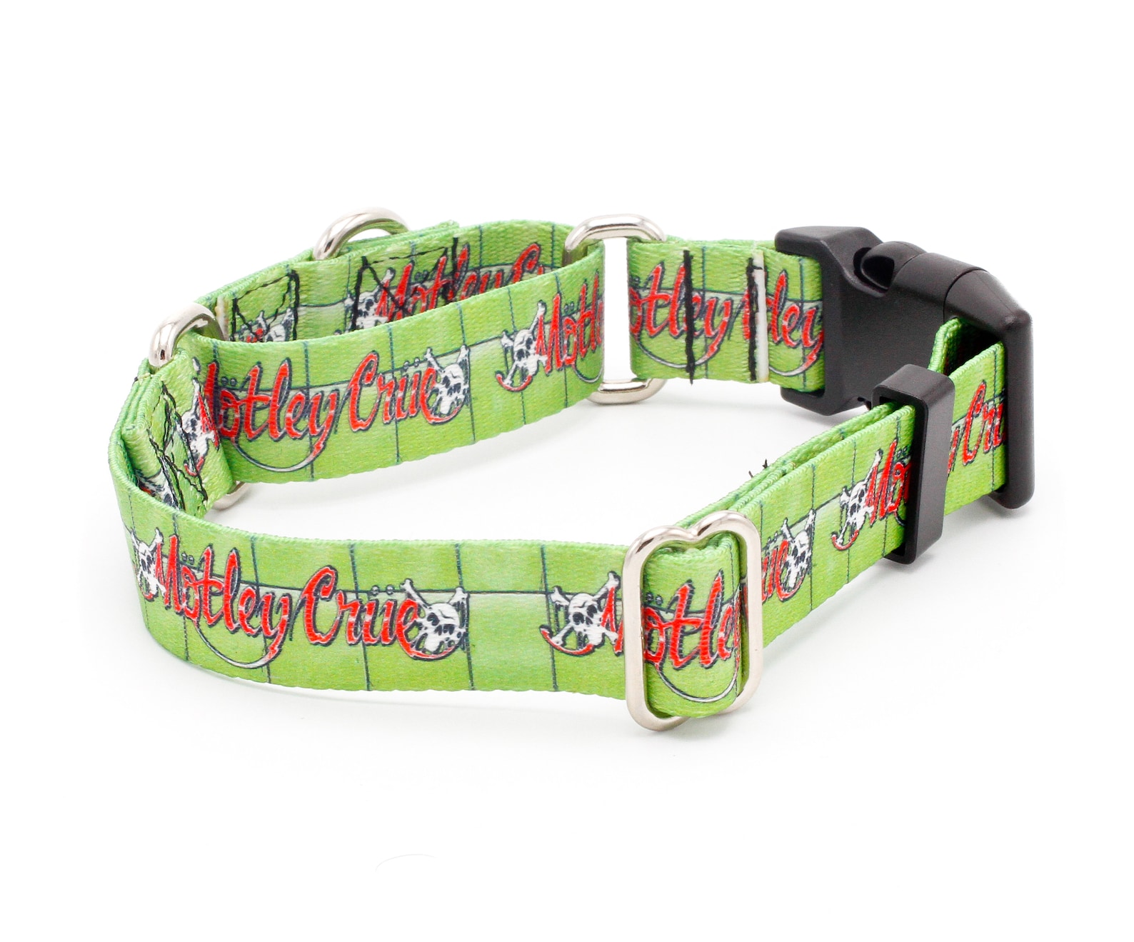 Motley Crue Dr Feelgood Dog Collar Martingale & Buckle 5/8"- 1.5" Width ...