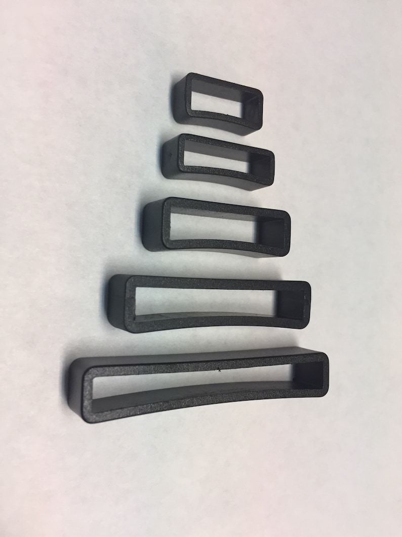 Black Plastic Keeper Loop 3/8, 1/2, 5/8, 3/4, 1, 1.5, 2 Inch Width ...