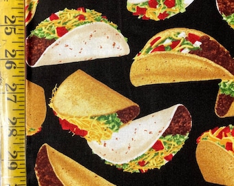 Hard Taco Fabric Geometric Triangles Mexican Food Pattern - Etsy