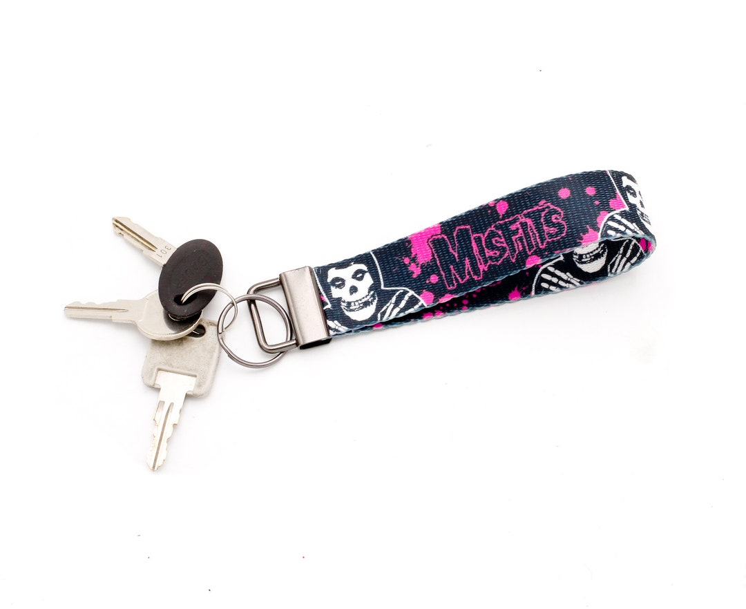 Misfits Splatter Pink Official Key Chains / Lanyard - Etsy
