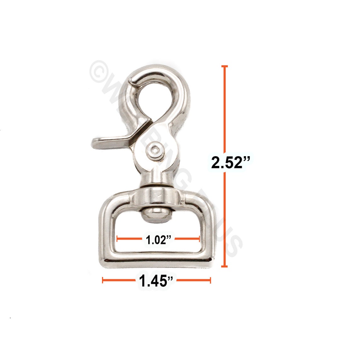 50 QTY - 1" Trigger Snap Swivel Head Antique Brass & Nickel - 1 Inch ...