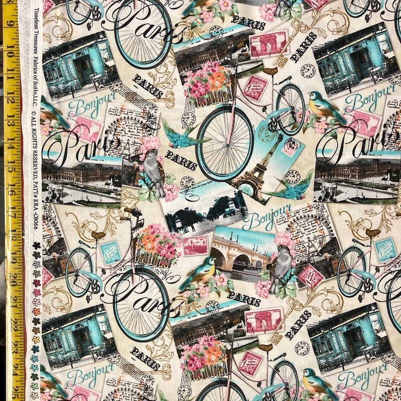 Bicycle Fabric - Etsy