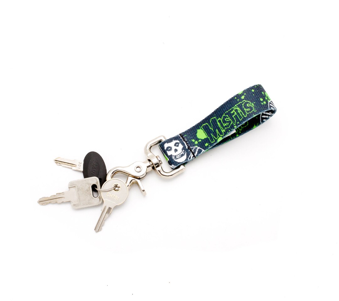 Misfits Splatter Green Official Key Chains / Lanyard - Etsy