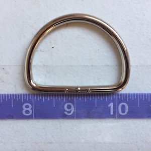 2 Pieces - Dee Rings Welded Antique Brass & Nickel - 1 Inch Width, 1.5 ...