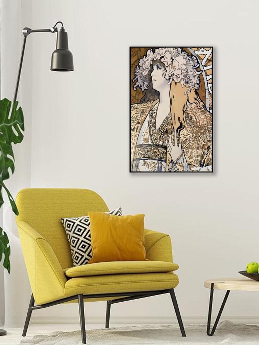 Laminated Alphonse Mucha Painting Princess Hyacinth Poster-movie Poster ...