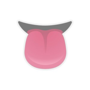 Tongue Emoji Sticker | Tongue Sticker | Fun Sticker Decorations | Fun ...