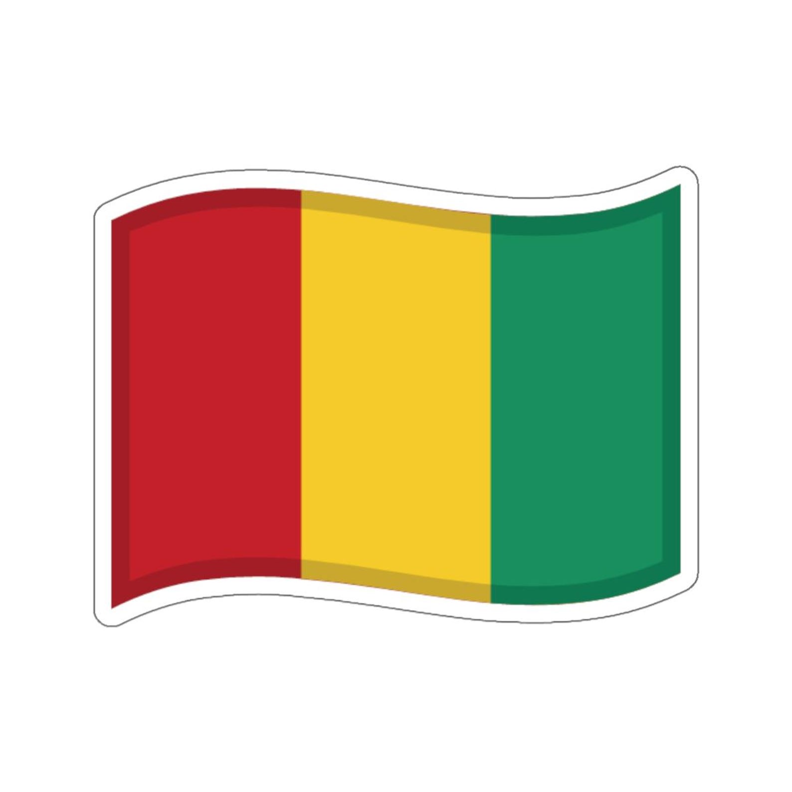 Guinea Flag Sticker | Fun Sticker Decoration | Fun Gift | Laptop ...