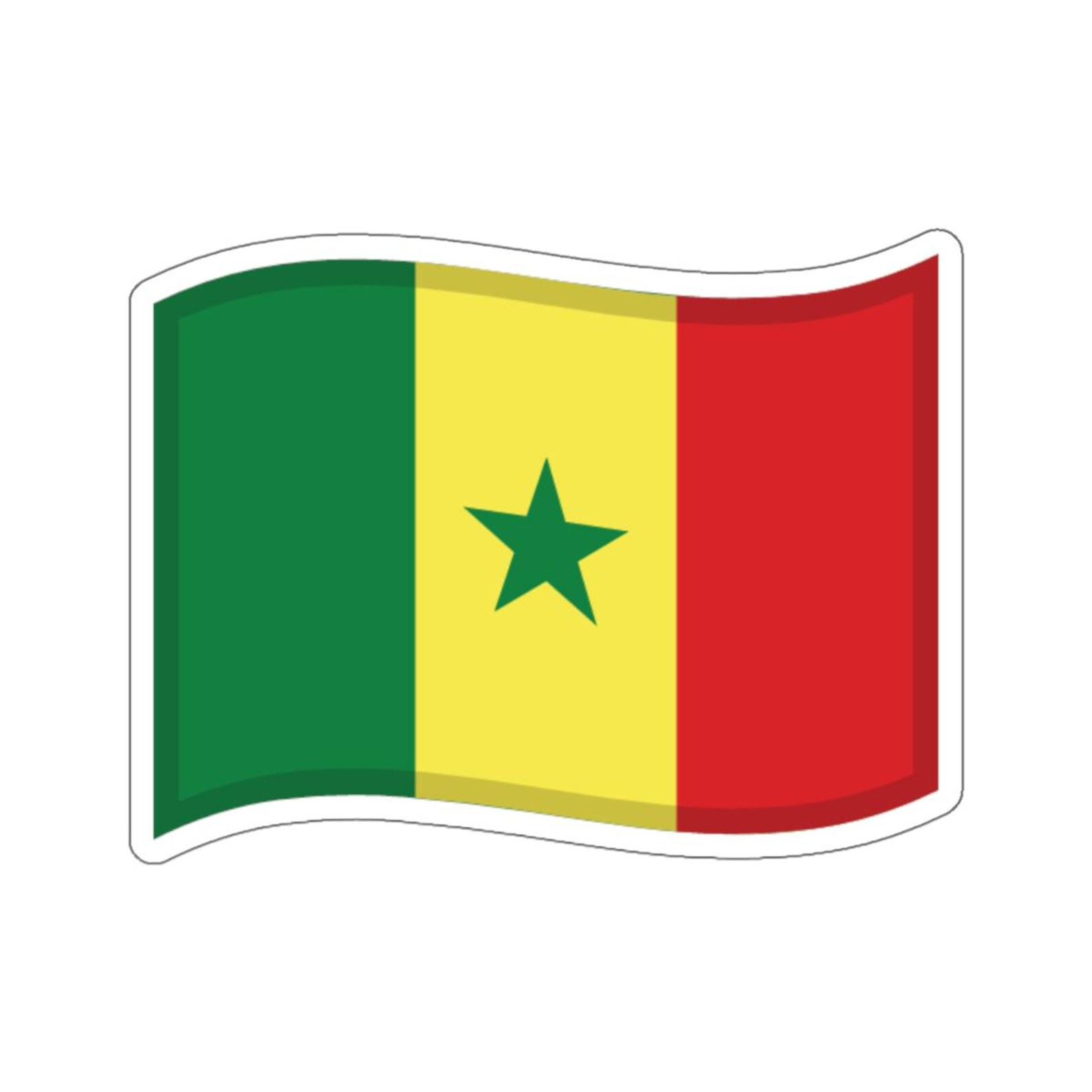 Senegal Flag Sticker | Fun Sticker Decoration | Fun Gift | Laptop ...