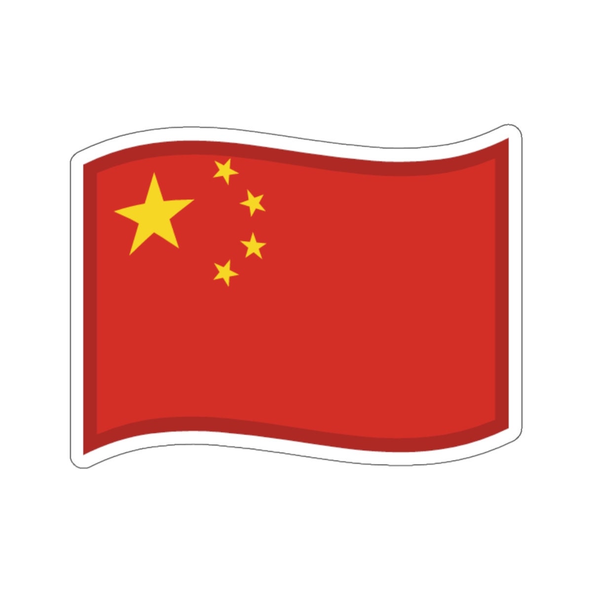 Chinese Flag Sticker | Fun Sticker Decorations | Fun Gift | Laptop ...