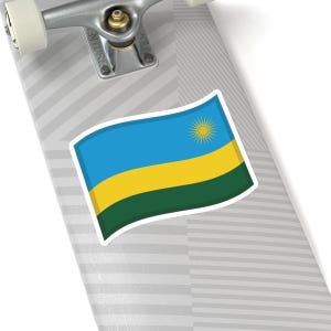 Rwanda Flag Sticker | Rwandan Flag | Fun Sticker Decoration | Fun Gift ...