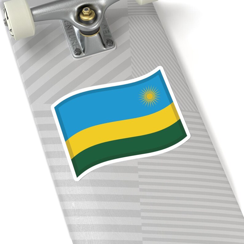 Rwanda Flag Sticker | Rwandan Flag | Fun Sticker Decoration | Fun Gift ...