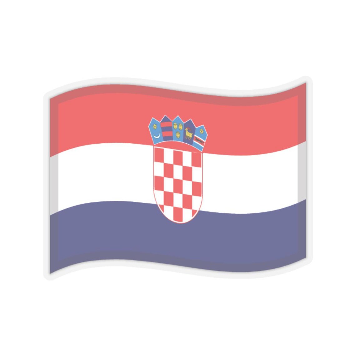 Croatia Flag Sticker | Croatian Flag | Fun Sticker Decorations | Fun ...
