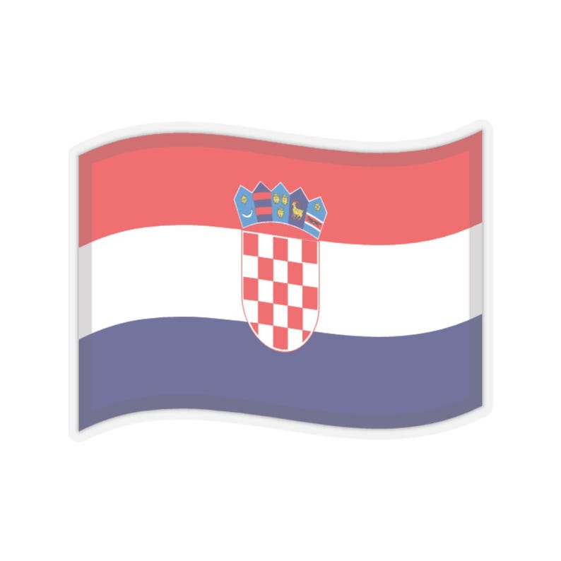Croatia Flag Sticker | Croatian Flag | Fun Sticker Decorations | Fun ...