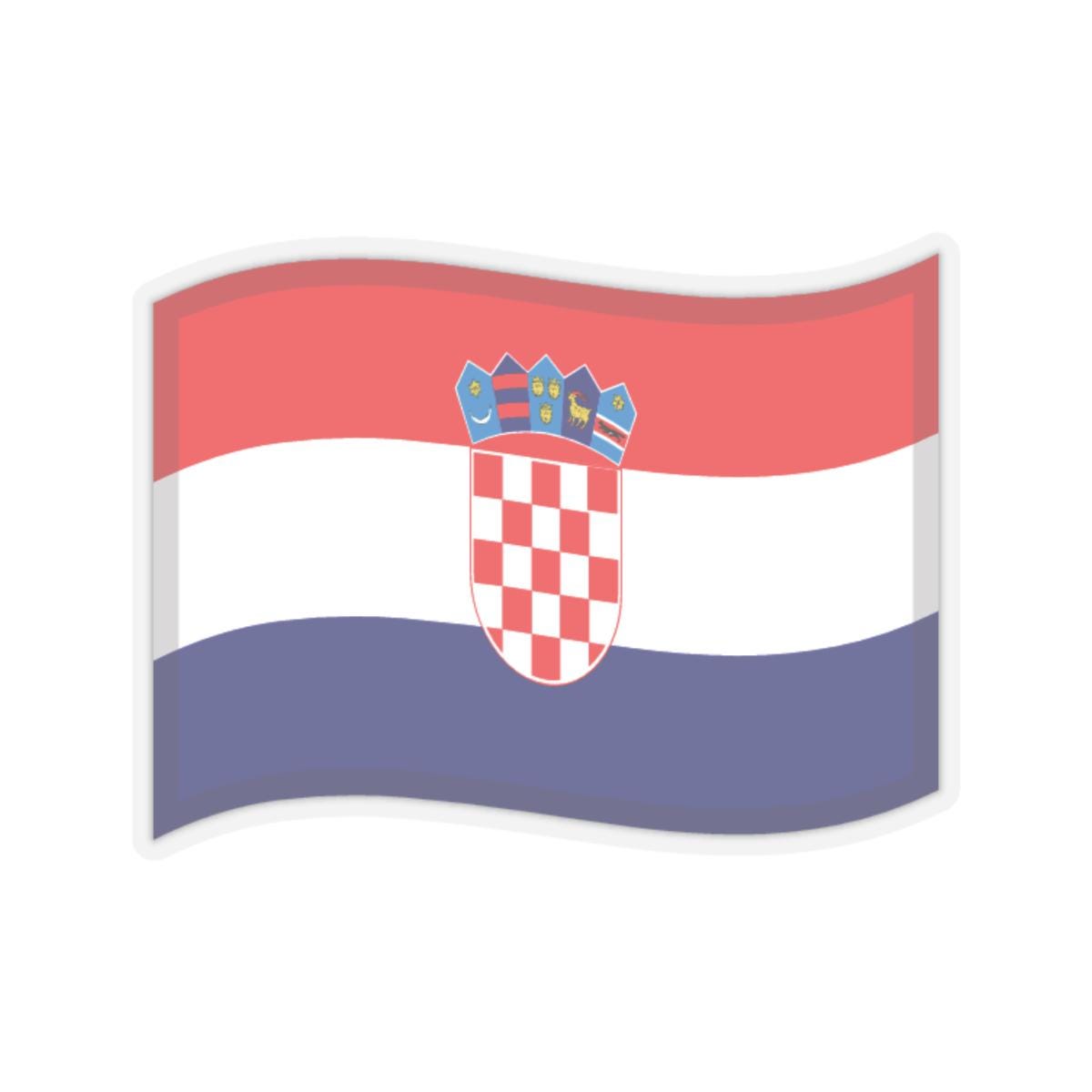 Croatia Flag Sticker | Croatian Flag | Fun Sticker Decorations | Fun ...