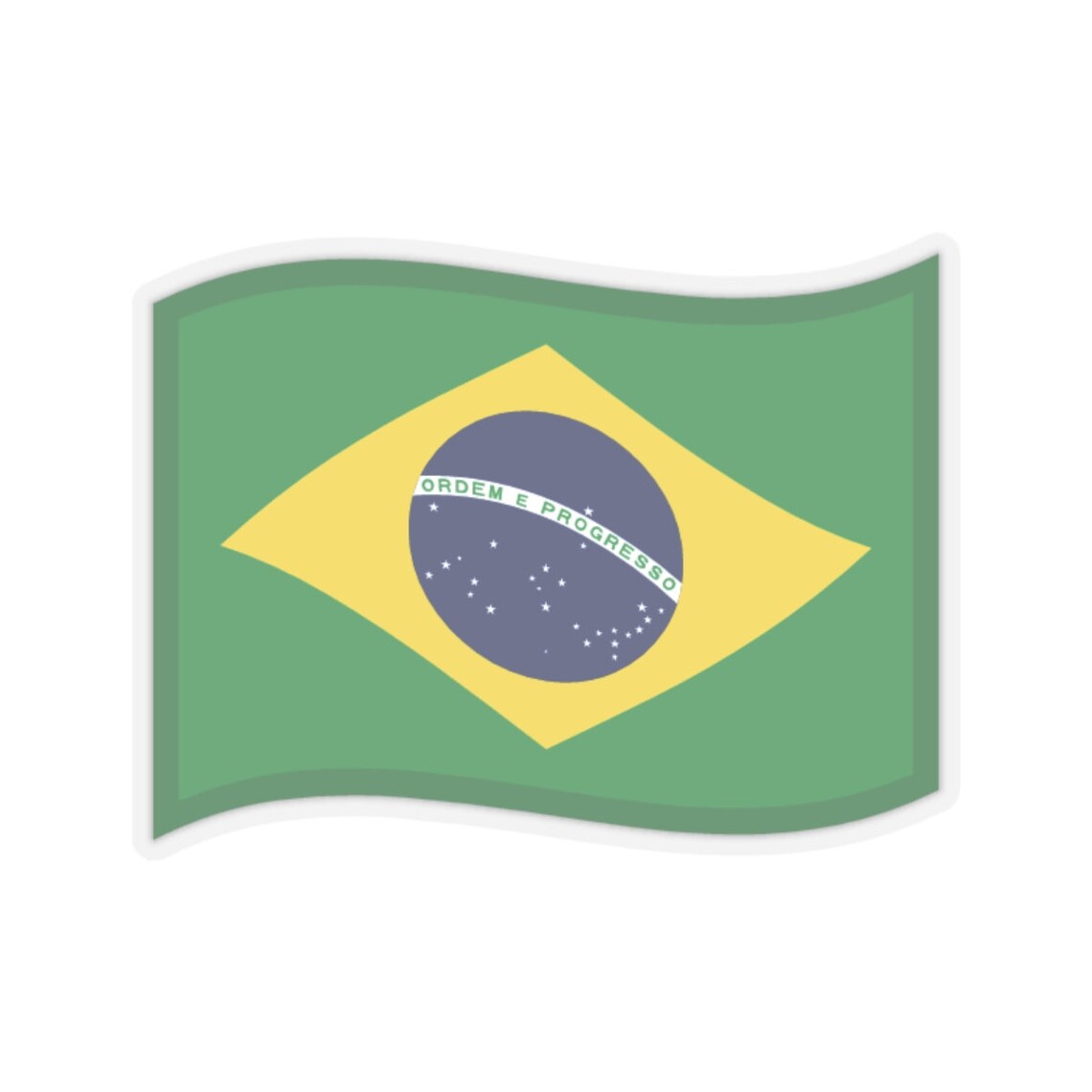 Brazilian Flag Sticker | Brazil Flag | Fun Sticker Decorations | Fun ...