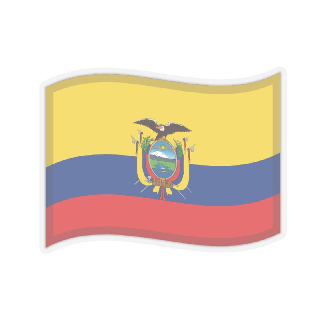 Ecuador Flag Sticker | Ecuadoran Flag | Fun Sticker Decoration | Fun ...