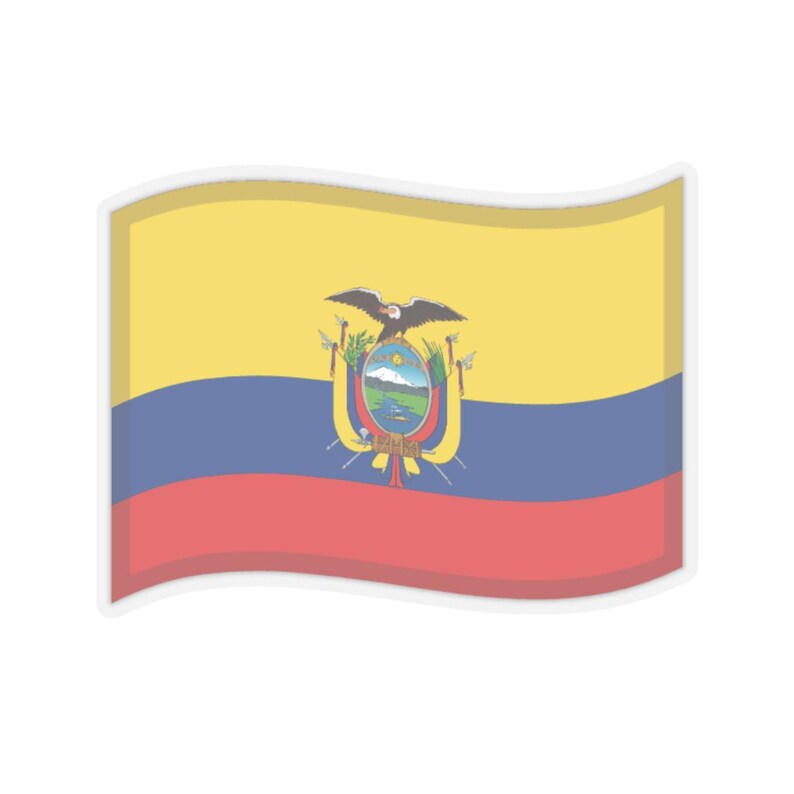 Ecuador Flag Sticker | Ecuadoran Flag | Fun Sticker Decoration | Fun ...