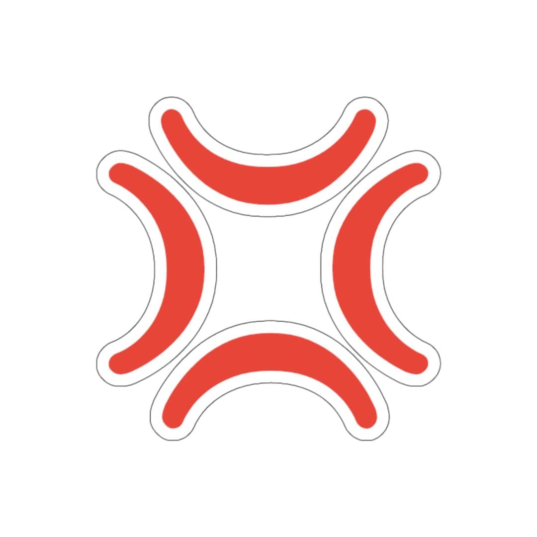 Anger Emoji Sticker Anger Sticker Fun Sticker Decorations Fun Gift ...