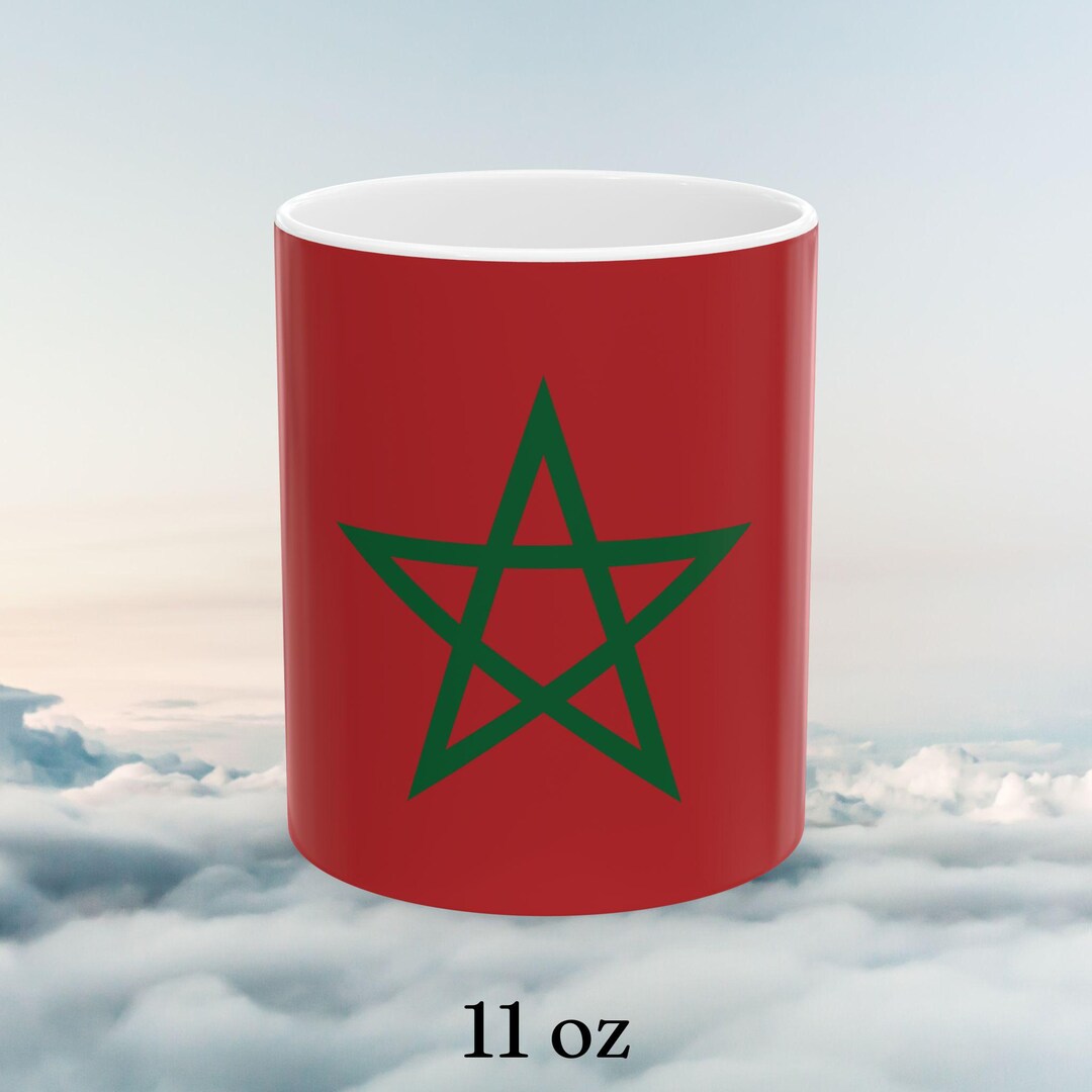Morocco Flag Coffee Mug, Coffee Cup - Etsy