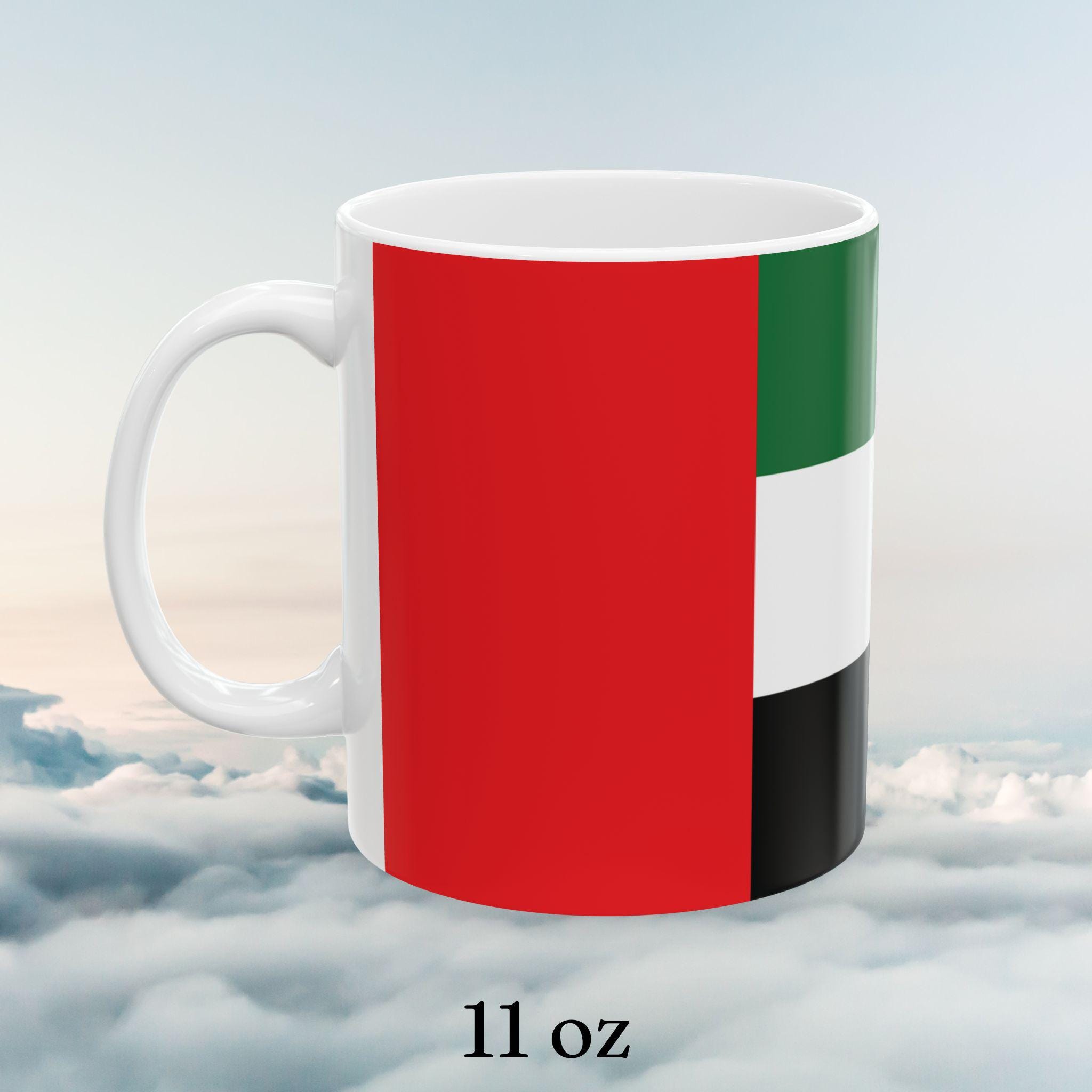 U.A.E. Flag Coffee Mug, Coffee Cup, United Arab Emirates, UAE - Etsy