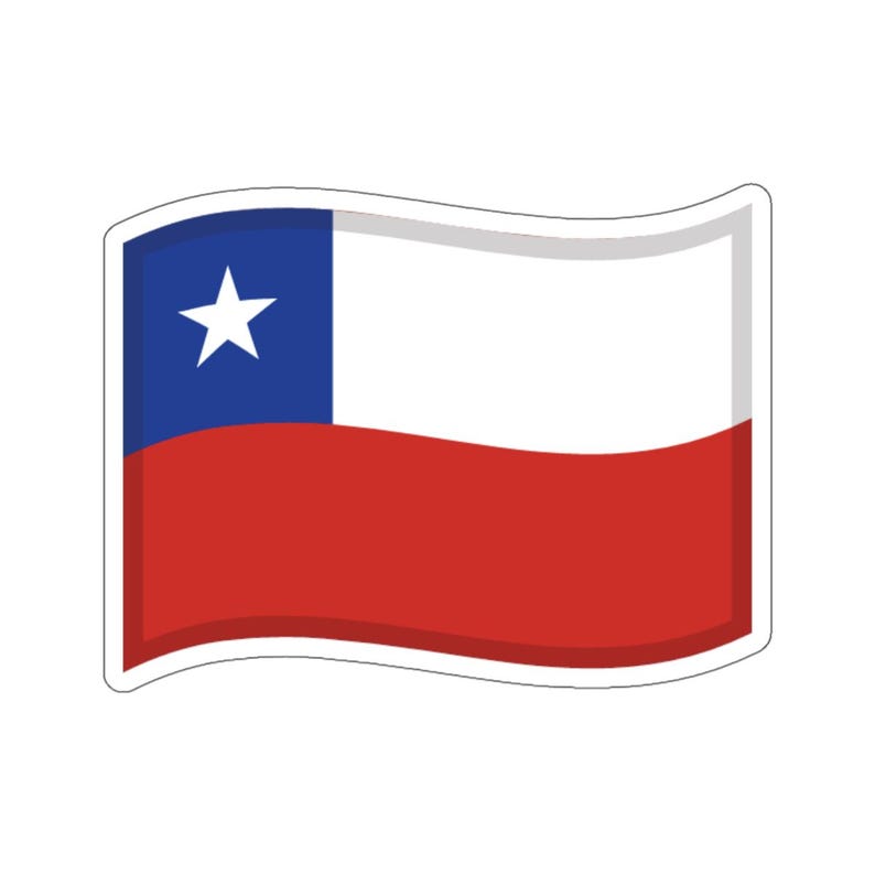 Chile Flag Sticker | Chilean Flag | Fun Sticker Decorations | Fun Gift ...