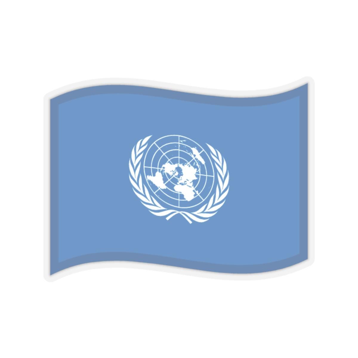 United Nations Flag Sticker | UN Flag | Fun Sticker Decoration | Fun ...