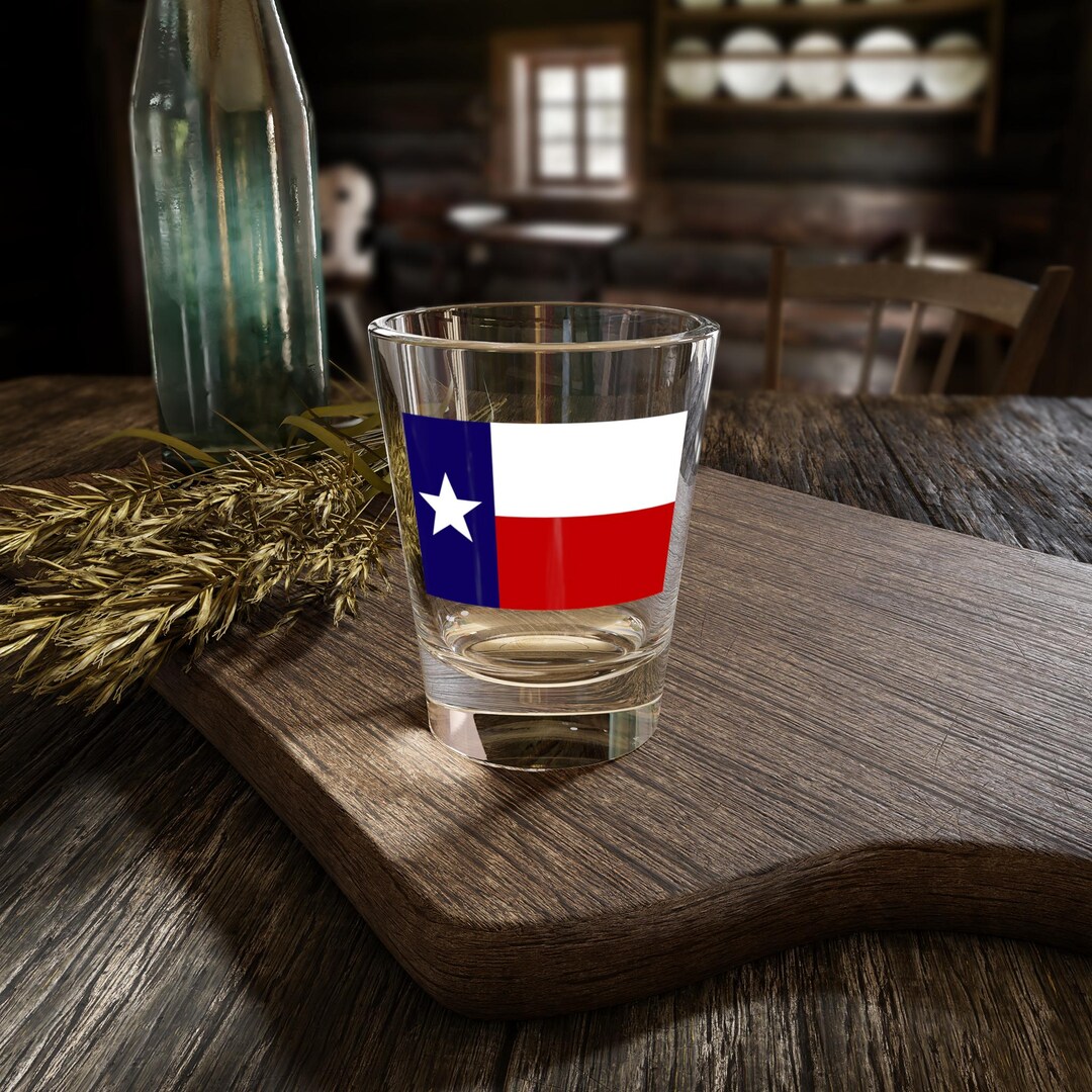 Texas Flag Shot Glass, Celebrate Heritage, Perfect for Gifts, Home Bar ...