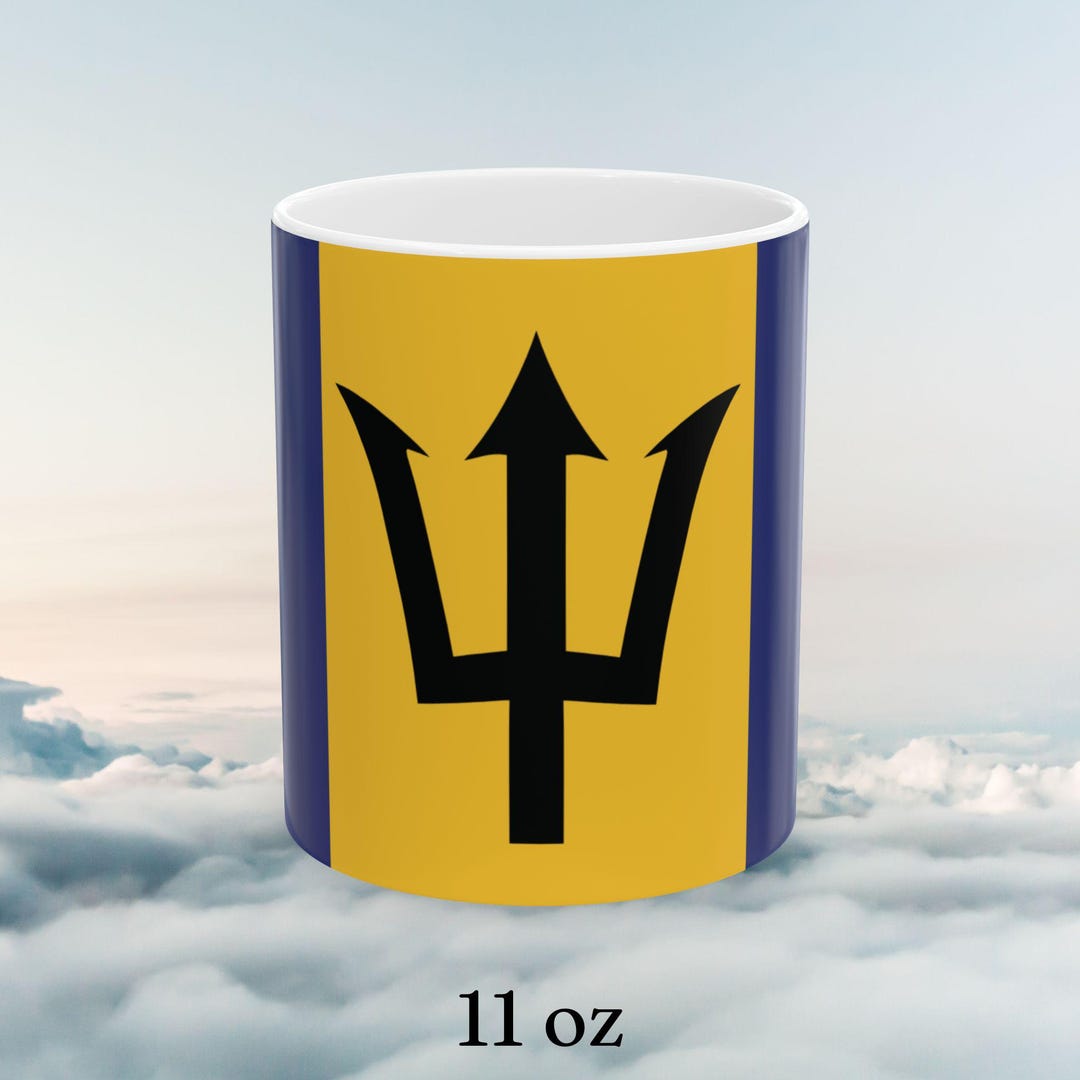 Barbados Flag Coffee Mug, Coffee Cup - Etsy