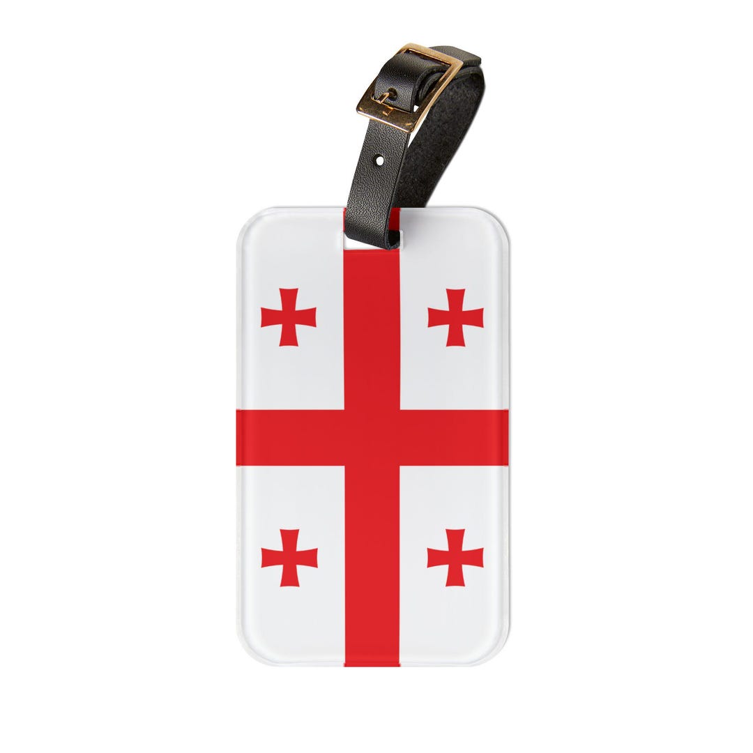 Georgia Flag Luggage Tag, Georgian Flag Suitcase Tag, Gym Bag Tag ...