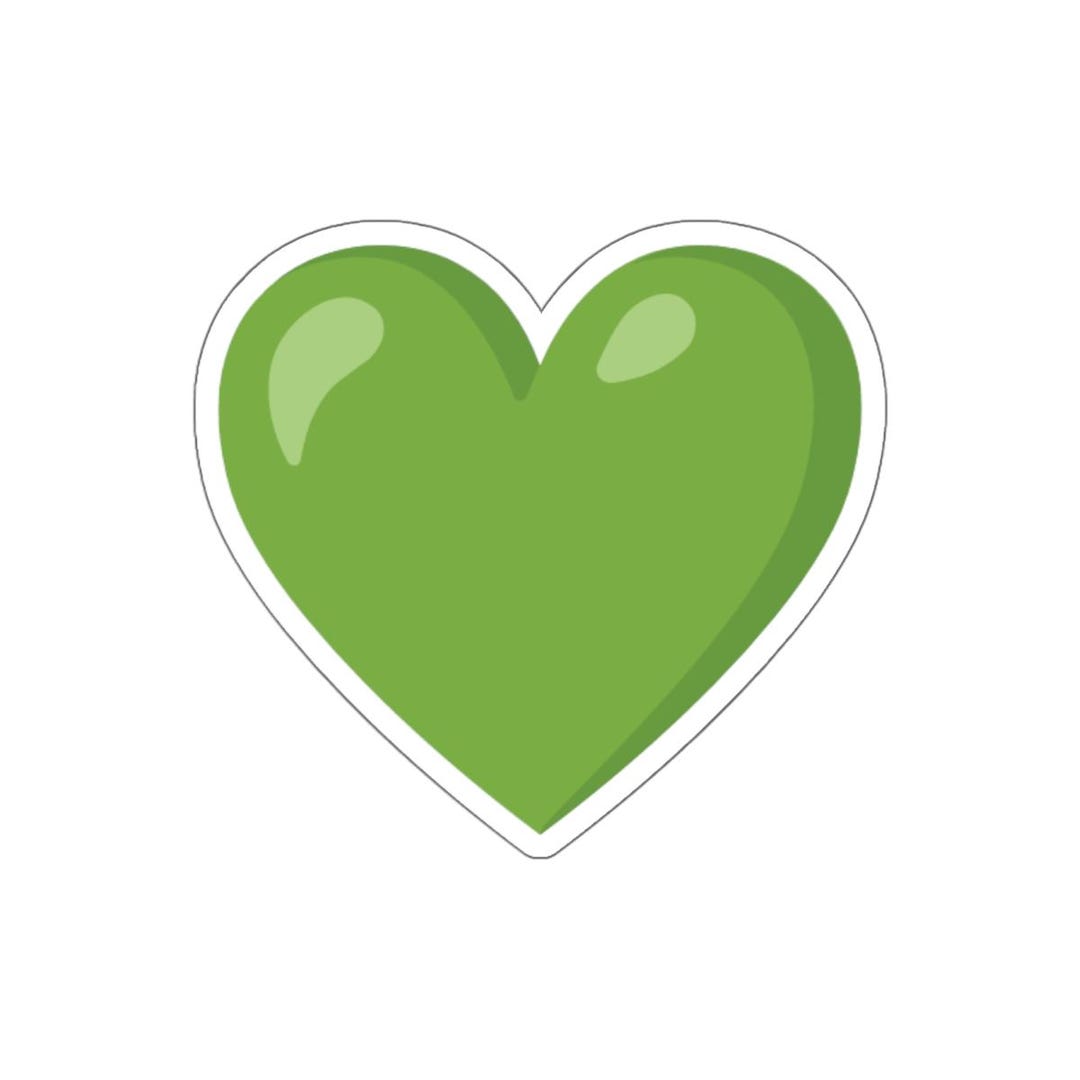 Green Heart Emoji Sticker | Heart Sticker | Fun Sticker Decorations ...